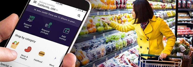 Why are smart grocery businesses moving to an app-based offering?