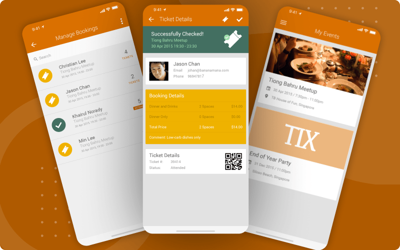 An event management ticket scanning app for mobile - TIX