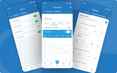 Developed an efficient mobile app for cold storage devices