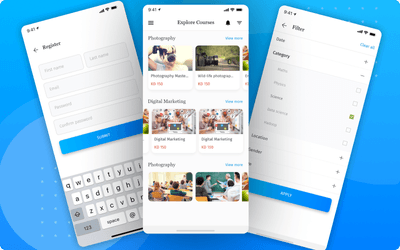 Built a Multi-Course Enrollment App to Streamline Admissions