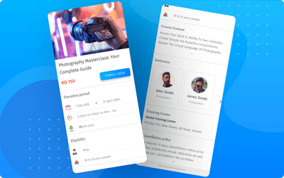 Built a Multi-Course Enrollment App to Streamline Admissions